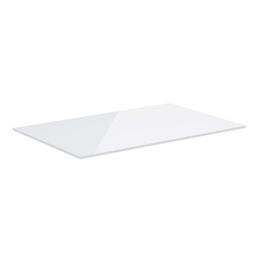 neoro n50 Slim-Konsolenplatte B: 80 cm aus thermoplastischem Werkstoff (PMMA), BN0402WH,