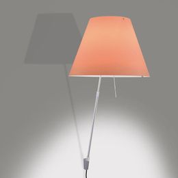 Luceplan Costanza Wandleuchte, E27 mit Touchimmer und Teleskopstange, 1D13NA000020+9D1301511738, D13 a.