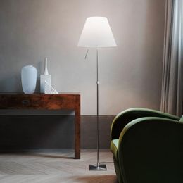 Luceplan Costanza Stehleuchte, E27 mit Touchdimmer und Teleskopstange, 1D13NT00C020A, D13 t.c.