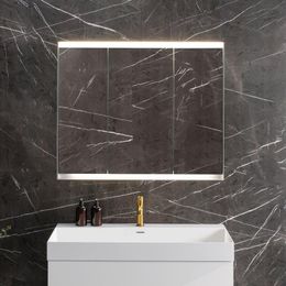 neoro n50 | n50T46 Einbau-Spiegelschrank B: 100 cm mit 3 T&uuml;ren, mit Beleuchtung, BN0474MI+BN0478MI,