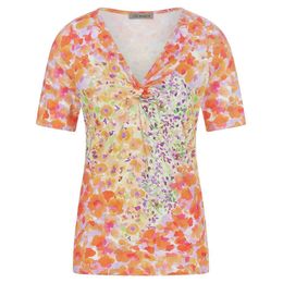 Uta Raasch - Shirt mit V-Ausschnitt, mehrfarbig, Gr. 46 / L