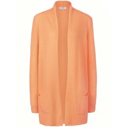 Peter Hahn - Cardigan aus 100% Schurwolle, orange, Gr. 38 / S - Schurwolle