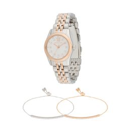 Michael Michael Kors Set: Uhr und Armb&auml;nder 'LEXINGTON' Damen Gr&ouml;&szlig;e One Size gold / silber / wei&szlig;