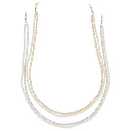 Urban Classics Sunglasses ' Pearl layering Chain ' male Gold size Onesize