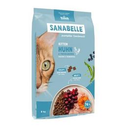 Sanabelle Trockenfutter Katze, Kitten, Huhn 2x8 kg