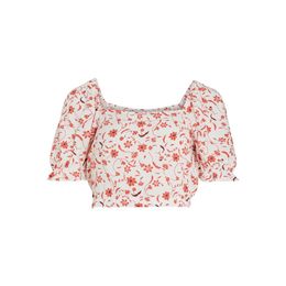 Vila Petite Shirt 'Aya' Damen Gr&ouml;&szlig;e M hummer / rosa / knallrot / wei&szlig;