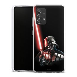 DeinDesign Galaxy A52s 5G Handy Silikon H&uuml;lle Case wei&szlig; Handyh&uuml;lle Merchandise Darth Vader Star Wars Silikon Case