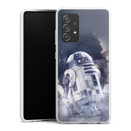 DeinDesign Galaxy A52s 5G Handy Silikon H&uuml;lle Case wei&szlig; Handyh&uuml;lle Robot Star Wars Merchandise Silikon Case