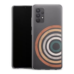 DeinDesign Galaxy A32 4G Handy Silikon H&uuml;lle Case transparent Handyh&uuml;lle Circle Rainbow Water Colour Silikon Case