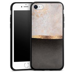 DeinDesign iPhone SE (2022) Handy Slim Case extra d&uuml;nn Silikon Handyh&uuml;lle schwarz H&uuml;lle Abstract Black & White Trends Silikon Slim Case