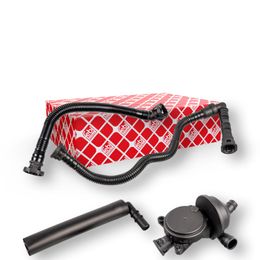 febi bilstein Ölabscheider, Kurbelgehäuseentlüftung febi Plus mit Entlüftungsschläuchen für BMW 11157513903 11617503520 11157513903S1 170023