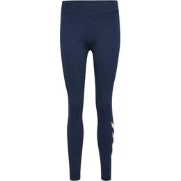 Hummel Leggings Hmlpulse Multisport Damen in DRESS BLUE MELANGE | Gr.: L