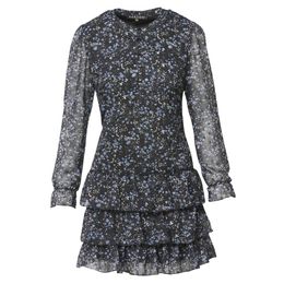 KOROSHI Kleid mit langen ärmeln in schwarz | Gr.: XS