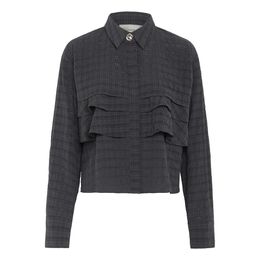 Karen Simonsen KAREN BY SIMONSEN Bluse 'Ayo Nilla' Damen Größe L graphit / schwarz