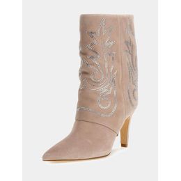 Guess Stiefel 'Cynna' Damen Gr&ouml;&szlig;e 36 beige / silber Winterschuhe