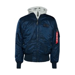 Alpha Industries Jacke 'MA-1 D-Tec' Herren Gr&ouml;&szlig;e XXXL dunkelblau / hellgrau / rot / schwarz Sommerjacke