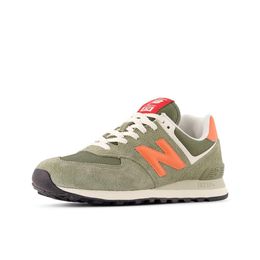 New Balance Sneaker '574' Herren Gr&ouml;&szlig;e 40 oliv / orange