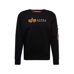 Alpha Industries Sweatshirt Herren Gr&ouml;&szlig;e M safran / rot / schwarz / wei&szlig;