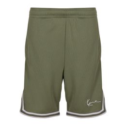 Karl Kani Shorts Jungen Gr&ouml;&szlig;e 158/164 oliv / wei&szlig;