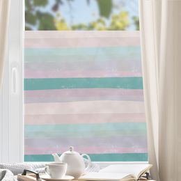 Bilderwelten Fensterfolie Streifen in Pastellfarben