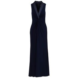 Adrianna Papell Langes Abendkleid Damen Größe 42 dunkelblau Winterkleid