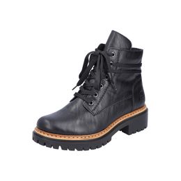 Rieker Schn&uuml;rstiefelette Damen Gr&ouml;&szlig;e 37 braun / schwarz Winterschuhe
