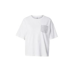 Only T-Shirt 'ONLTerza' Damen Gr&ouml;&szlig;e S silber / wei&szlig;