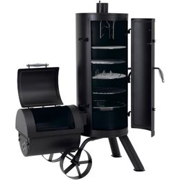 Tepro Holzkohlegrill »Räucherofen Fairfax« BxTxH: 118, 6x66, 4x145, 6 cm schwarz