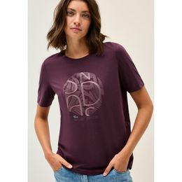 Cecil T-Shirt mit Artwork mulberry red M (40) M (40) T-Shirt von Cecil