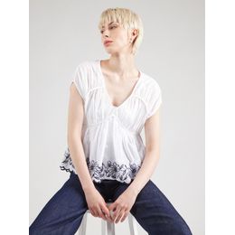 United Colors Of Benetton Bluse Damen Größe S navy / weiß