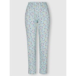 w&auml;schepur w&auml;schepur Damen Schlafanzug-Hose, kalkmint-bedruckt, Gr&ouml;&szlig;e 52/54
