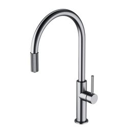 Omnires SWITCH K&uuml;chenarmatur mit Filtersystem, schwenkbar, SW9057-FD1NI,