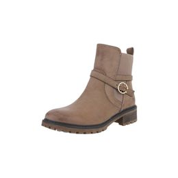 Ital-Design Stiefelette Damen Gr&ouml;&szlig;e 37 hellbraun Winterschuhe