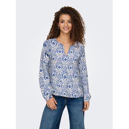 Jacqueline de Yong JDY Bluse JDYMAY' Damen Größe L beige / blau