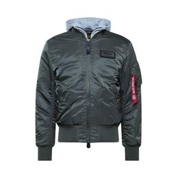 Alpha Industries Jacke 'MA-1 D-Tec' Herren Größe XXL basaltgrau / rot / weiß