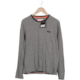 Superdry Langarmshirt Herren Größe L Second Hand grau