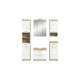 M&ouml;bel Kraft Badm&ouml;bel-Set 5 teilig wei&szlig; Ma&szlig;e (cm): B: 164 H: 191 &raquo; M&ouml;bel Kraft