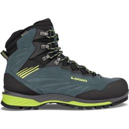 Lowa Herren Trekkingstiefel CADIN II GTX MID Stahlblau Limone