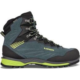 Lowa Herren Trekkingstiefel CADIN II GTX MID Stahlblau Limone