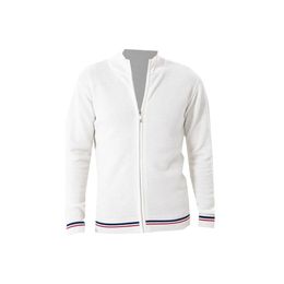 Moxx Paris Strickjacke Herren Größe M ecru / marine / dunkelrot