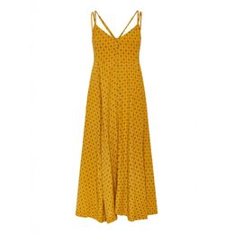 Funky Buddha Kleid Damen Größe 36 braun / gelb Winterkleid