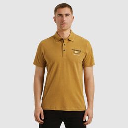 PME-Legend Poloshirt PME LEGEND, Herren, Gr. XL, braun (golden braun), Piqu&eacute;, Obermaterial: 100% Baumwolle, unifarben, Shirts