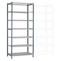 Manuflex RA2593.5007 Lagerregal-Grundmodul (B x H x T) 900 x 2250 x 600 mm Brillant-Blau, Verzinkt