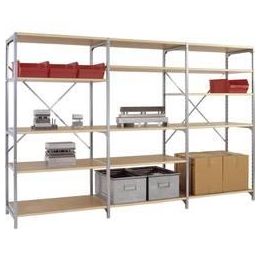 Manuflex RB2108 Fachbodenregal-Grundmodul 200 kg (B x H x T) 970 x 2000 x 500 mm Stahl verzinkt Verzinkt Holzboden