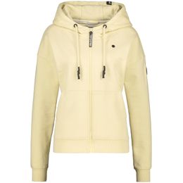 alife and kickin Kapuzensweatjacke ALIFE & KICKIN "Damen TwiggyAK A", Damen, Gr. L, beige (creme), 100% Baumwolle, Sweatjacken, Basic Hoodie Kapuzenpullover, Sweatshirt mit Kapuze