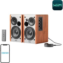 Edifier R1280T 2.0-Lautsprecher mit Wiim Mini Wi-Fi Network Player (Braun)