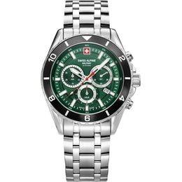 Swiss Alpine Military 7034.9138 Herrenuhr Sierra Chronograph 43mm 10ATM