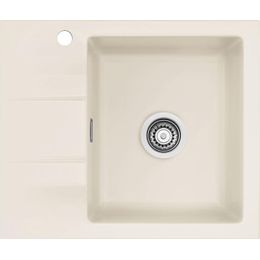 Systemceram KeraDomo Spüle GENEA 60 in JASMIN mit Handbetätigung / Einbauspüle