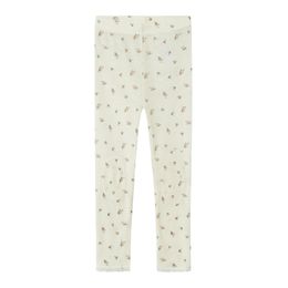 name it Leggings 'NMFWang' M&auml;dchen Gr&ouml;&szlig;e 92 beige / oliv / wei&szlig;
