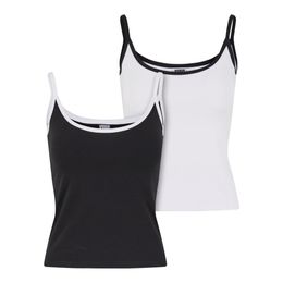 Urban Classics Top Damen Gr&ouml;&szlig;e 4XL schwarz / wei&szlig;